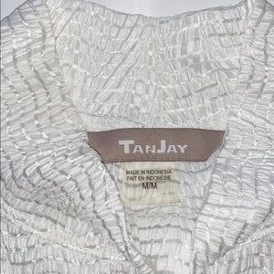 TanJay | Tops | Tanjay Blouse White Size M 0 Polyester | Poshmark